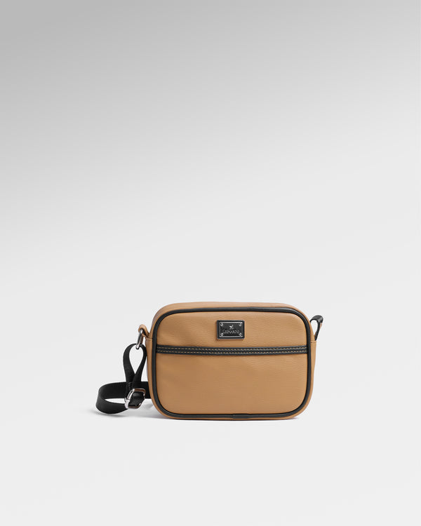 TÚI HỘP THOMPSON OUTLET - DA MICROFIBER | PHỐI MÀU ĐEN CAM | LEONARDO